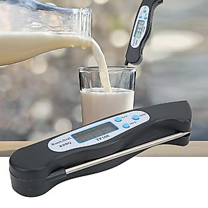 Electric Thermometer, Data Retention Function Automatic Shutdown Portable Wide Measuring Range Measuring Temperature Memory Temperature Meter for Liquid