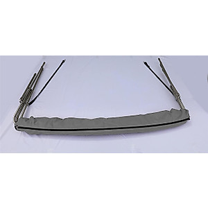 SBU Light Grey Stainless Steel 3-Bow Bimini Top Compatible for Regal 1900 FASTRAC BR W/SWPF for Model Years 2010-2017