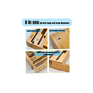 The Skinny Home - Ziploc bag's, plastic and foil dispenser; gallon, quart, sandwich and snack bags & 12" rolls. The perfect pantry solution for organized kitchen storage!