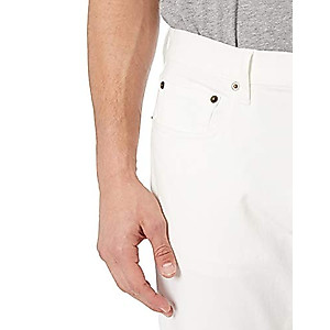 Amazon Essentials Men's Athletic-Fit Stretch Jeans - Bright White, 42W x 28L