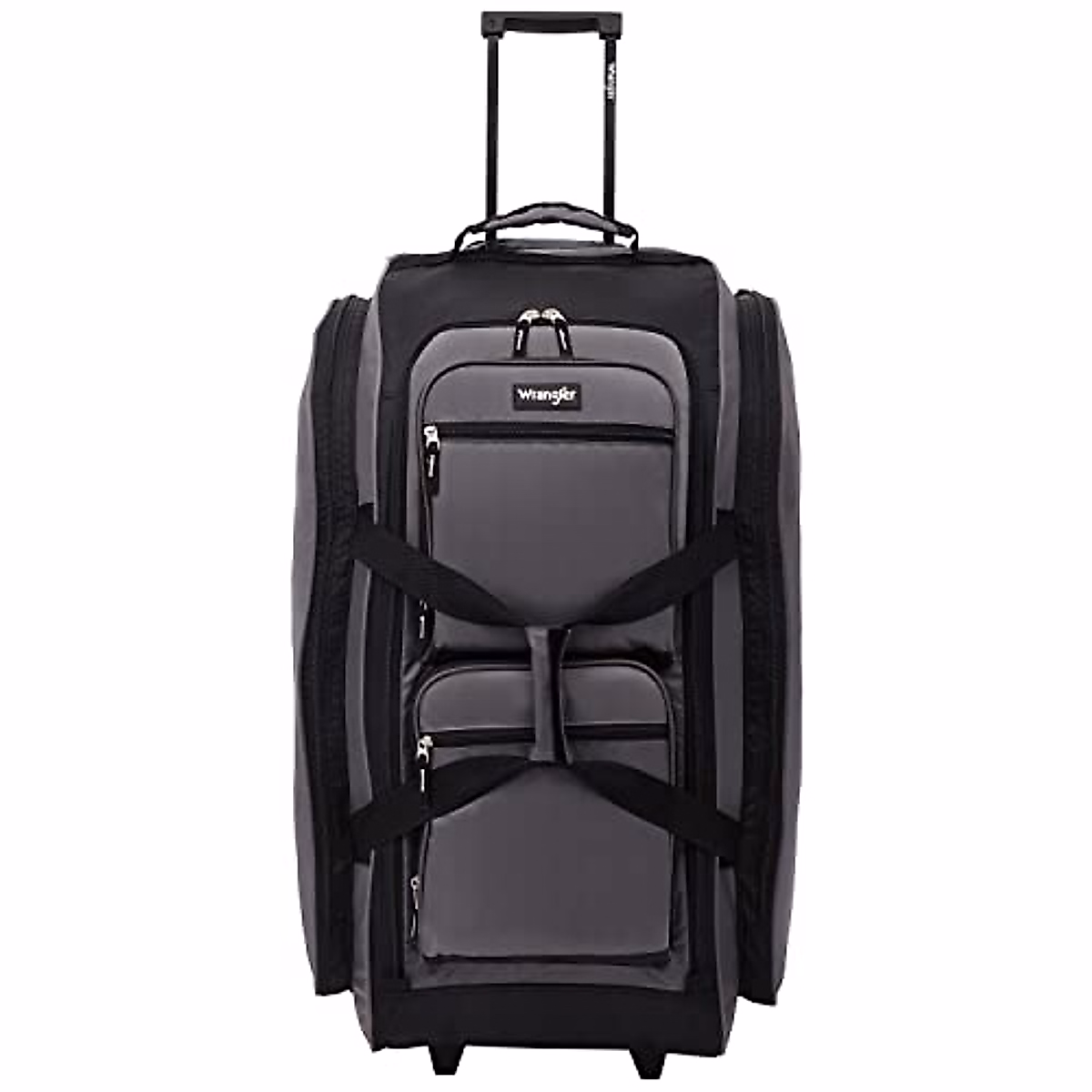Wrangler Wesley Rolling Duffel Bag, Charcoal Grey, Large 30-Inch