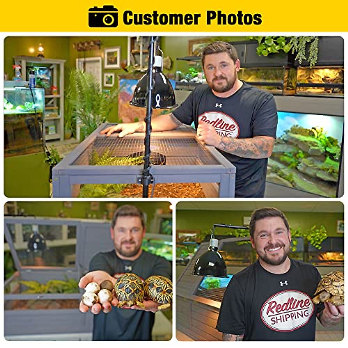 Aivituvin Wooden Tortoise House Large Tortoise Habitat Cage, Indoor Tortoises Enclosure for Small Animals, Outdoor Reptile Cage - Upgraded Weatherproof Bottom