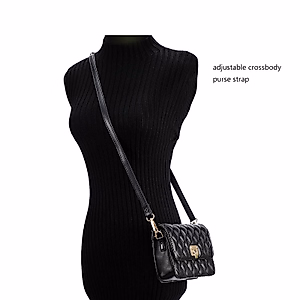 Xiazw Adjustable Soft PU Leather Shoulder Crossbody Purse Strap Bag Chain Replacement (Red - Gold)