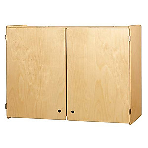 Jonti-Craft Lockable Wall Cabinet,Yellow