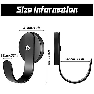 ulafbwur Strong Magnet Hook for Glass Surfaces Magnetic Wreath Hanger 2pcs Load-Bearing Hooks Metal Doors Refrigerators More Durable Versatile Home Garden A