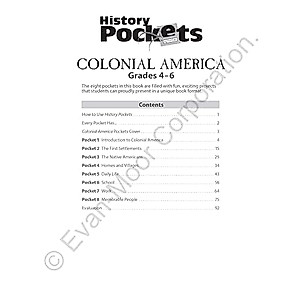 History Pockets: Colonial America, Grades 4-6+