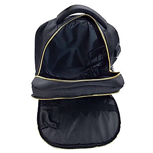 NNIAN Bag Backpack Case for Barbers Clippers and Supplies, Travel Bags for Hairdressing, Backpack Organizer for Hairstyle with USB and Headphone Port (Black)