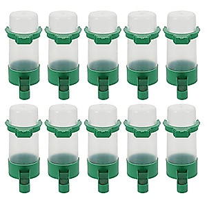 Alipis Bird Waterer Birds Water Dispenser Hanging Birds Cage Cup Automatic Bird Water Feeder Parakeet Food Bowl for Parrot Canaries Finches Budgie, 10pcs Bird Water Feeder