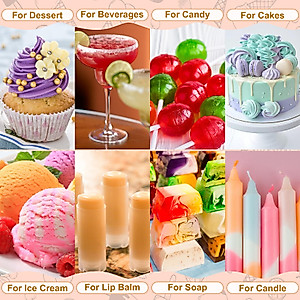 Food Flavoring Oil, 18 Flavors 100% Pure Natural Extract Liquid Oil - Water & Oil Soluble - Concentrated Candy Flavoring for Lip Balm, Baking, Drinks, Cooking, Soap - .25 Fl Oz (6 ml) Bottles