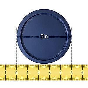 Replacement Lid for Pyrex 5" Storage Plastic Cover 2 Cup Bowl Dish 7200-PC Blue (4-Pack)