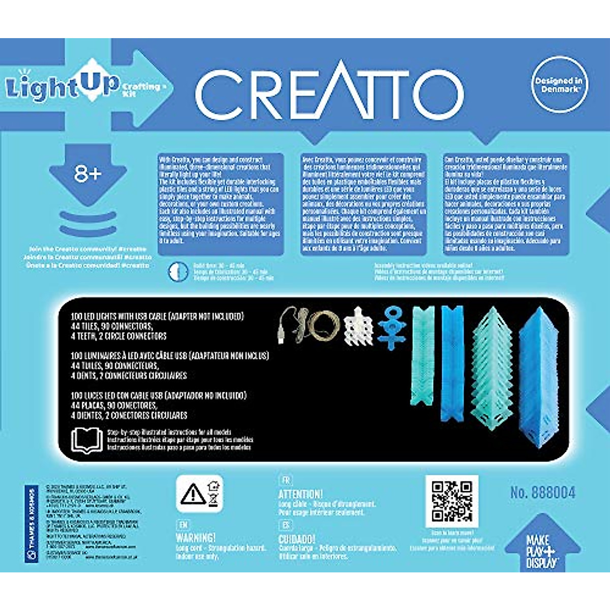 Thames & Kosmos Creatto: Shimmer Shark & Ocean Pals Light-Up Craft Puzzle from