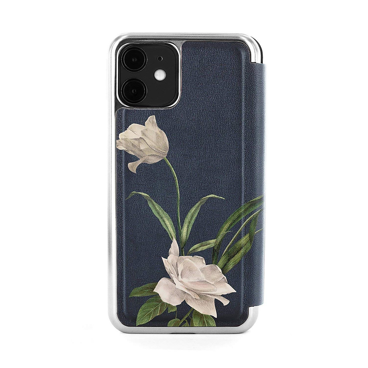 Ted Baker EESMEE Mirror Folio Case for iPhone 11 - Elderflower/Black Silver
