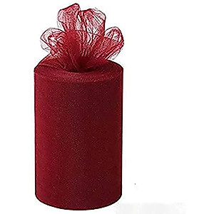 Tulle Bolt - 6" x 100 Yards | Burgundy | 1 Pc.