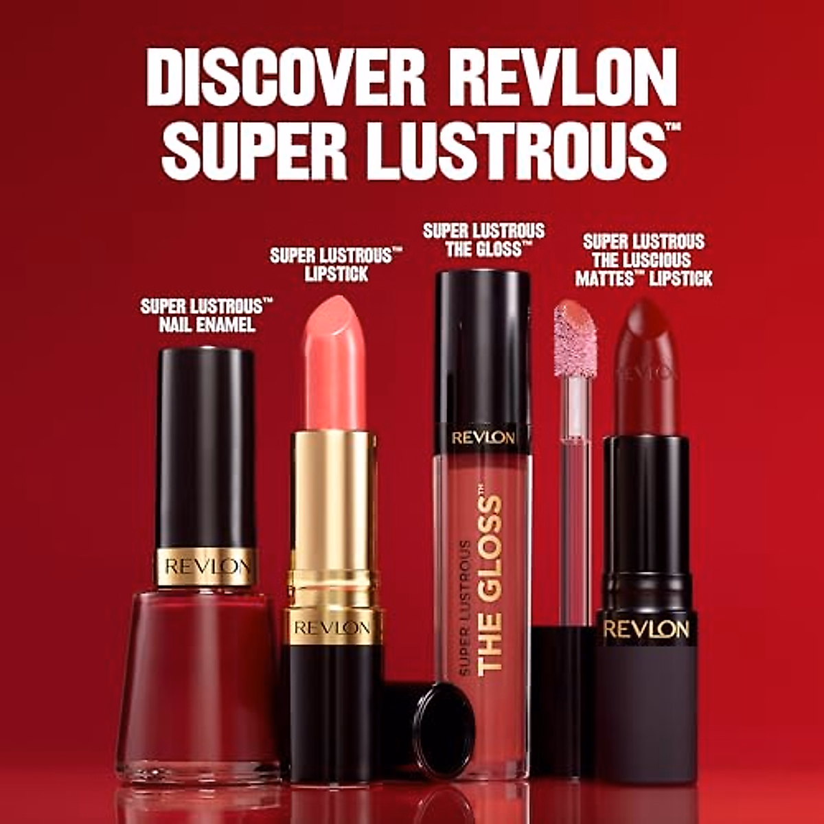Revlon Super Lustrous Lip Gloss, Non-Sticky, High Shine Finish, 255 Sandstorm, 0.13 Oz
