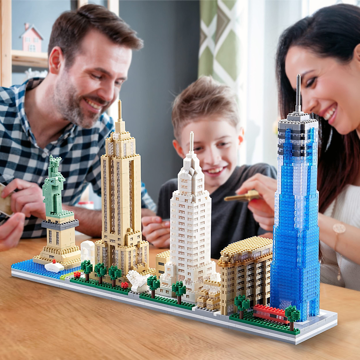 LUKHANG New York Skyline Building Set - 3452pcs | Challenging & Detailed Architecture for Adults & Teens