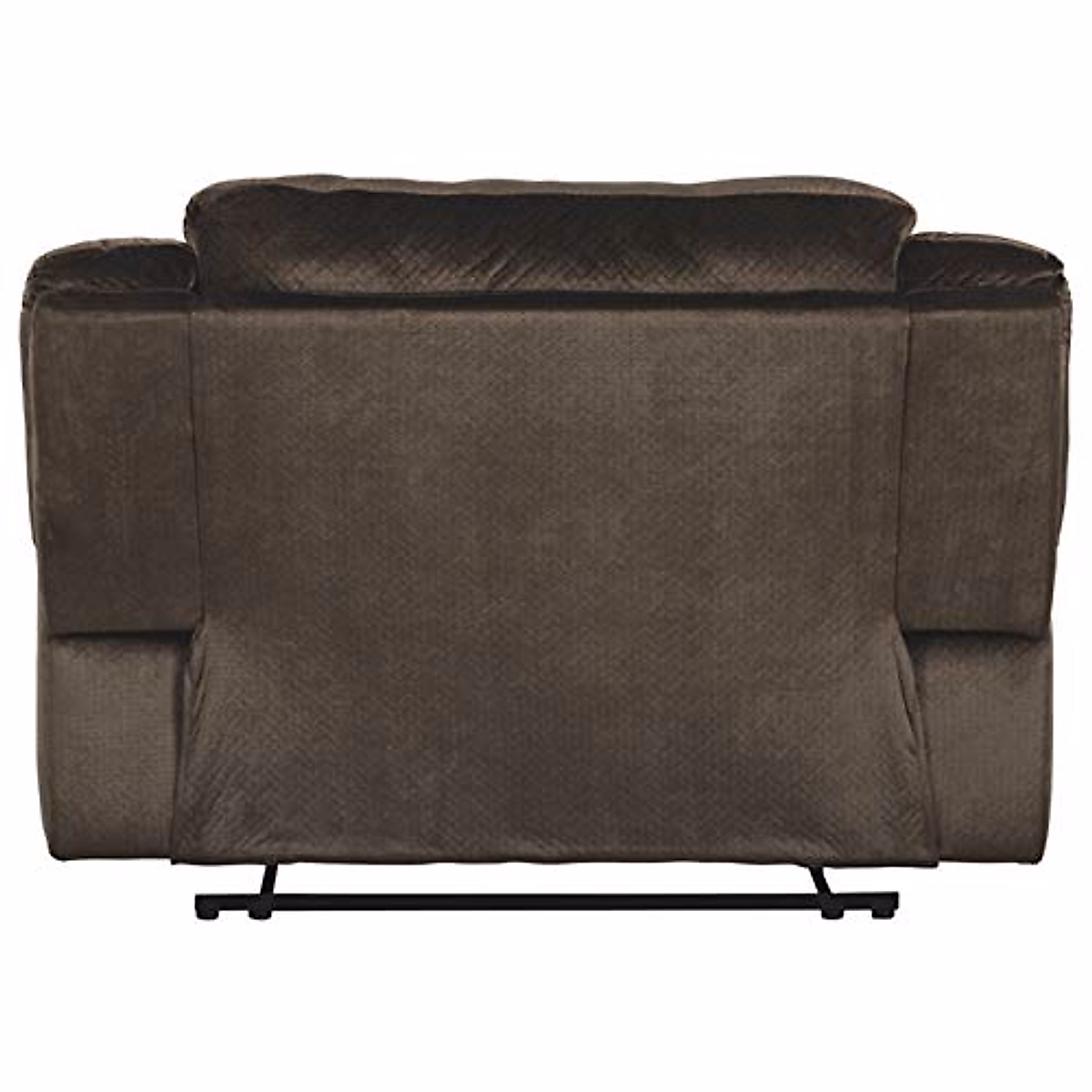 Signature Design by Ashley Clonmel Microfiber Power Zero Wall Wide Seat Adjustable Recliner, Brown