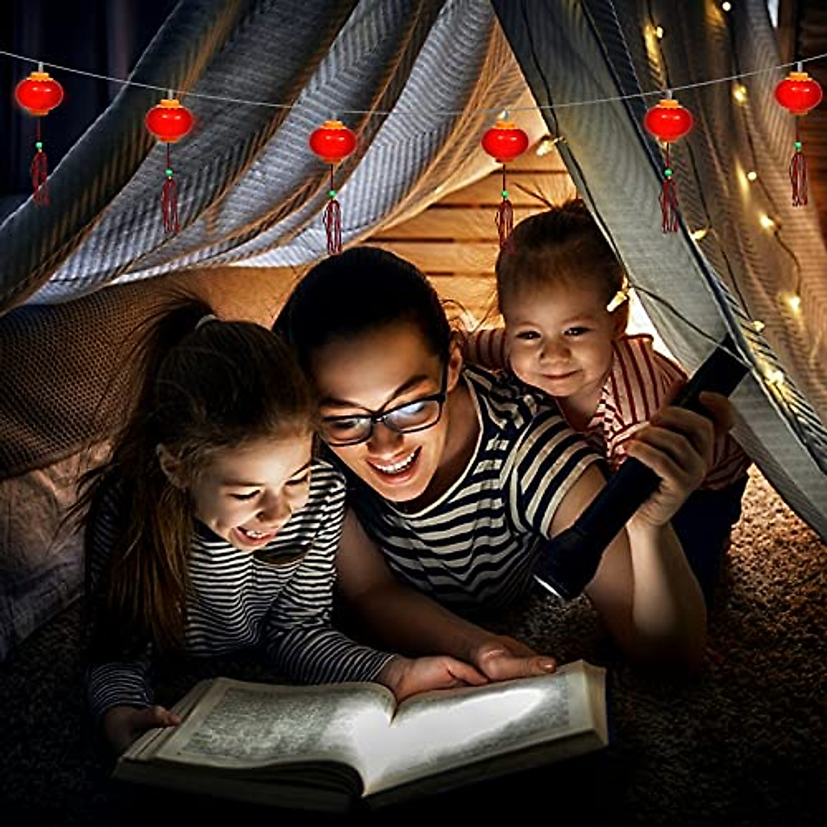 ibasenice Spring Festival Lantern String Lights LED Chinese Style Fairy Lights String Lamp Birthday Party Layout Lights Restaurant Garden Home Decor String Lights