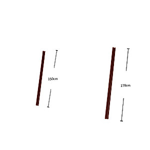 Wowlife 5.9 inch/6.8inch Disposable Two-place Sucker Straws Stirrer Coffee Drinking Straws