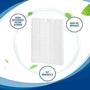 114190 True HEPA Replacement Filters B Compatible with Winix 9500 U300 P300 WAC9000 WAC9500 WAC5000 WAC5000b WAC5300 WAC6300 WAC5500 Air Cleaner, Compared to Winix Filter B 114190 (2 Pack HEPA Only)
