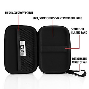 USA GEAR Ghost Hunting Equipment Case - Paranormal Equipment Bag with Scratch Resistant Interior and Hard Shell Exterior Compatible with Spirit Box SB7, SBox Spirit Box EVP Recorder & More - Galaxy