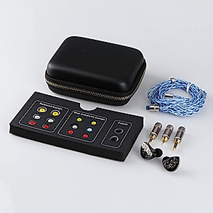 Linsoul TANGZU x HBB Wu Heyday HiFi Upgraded 14.5mm Planar Driver IEM with 5-Axis CNC Aluminum Shell, Detachable 3-in-1 Silver-Plated Cable