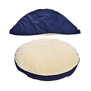 Amazon Basics Cozy Pet Cave Bed, Large 35 x 35 x 13 Inches, Blue