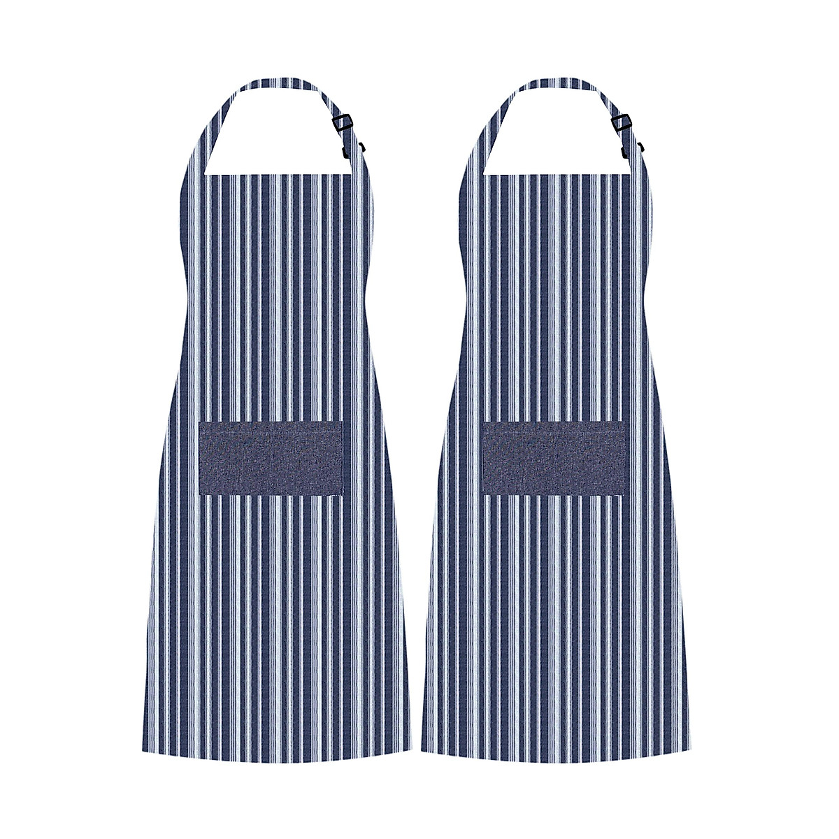 Kitchen Apron |Chef Apron with 2 pockets|Cotton Bib Apron with Adjustable Straps| Restaurant,Embroidery Craft Painting