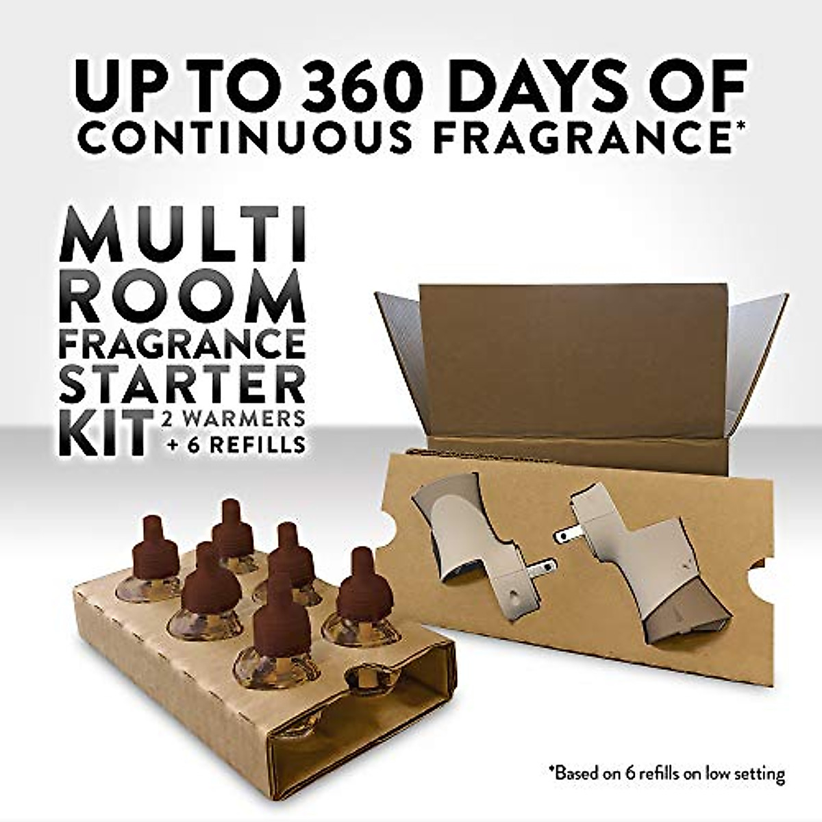 Botanica by Air Wick Plug in Scented Oil Starter Kit, 2 Warmers + 6 Refills, Fresh Pineapple and Tunisian Rosemary, Air Freshener, Eco Friendly, Essential Oils