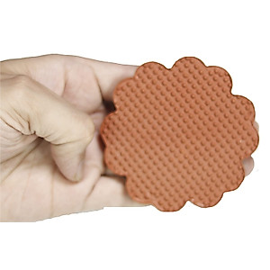 Ashirwad Terracotta Foot Scrubber Handmade Organic Clay Dead Skin Remover Natural Pumice Stone Women Men Unisex Foot Heel Filer Scraper (Scrubber-3)