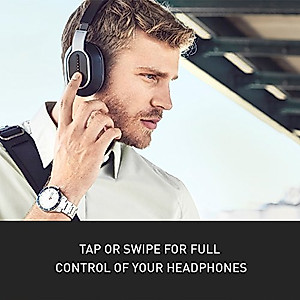 Phiaton Bluetooth Wireless BT 460 Qualcomm Touch Interface, Premium Headphones with Mic, Smart Play and Pause, White