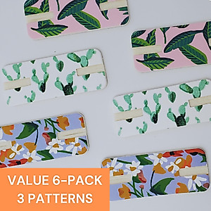 Tavvi Necklace Wrangler Tangle-Free Jewelry Organizer (6-pack) | Travel Organizer | Universal Jewelry Storage Case for Fine Chain Necklaces| Jewelry Roll Alternative (Wallpaper)