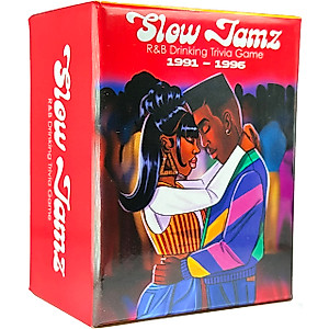 Slow Jamz 90s R&b Music Trivia Drinking Card Game Adult Games for Game Night | Adult Drinking Games by Lewisrenee | Rnb Black Card Games for Adults Urban Trivia for Bachelorette Bachelor Party Games