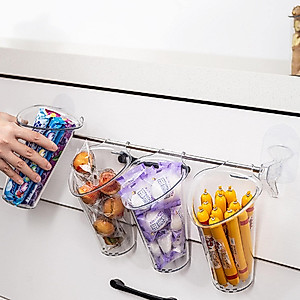 Set of 5 Refrigerator Storage Compartments - Refrigerator Storage Containers - Kitchen Pantry, BPA-Free Freezer Storage Containers Set of 5 Fridge Containers, Food Cabinet for Kitchen Hinaa