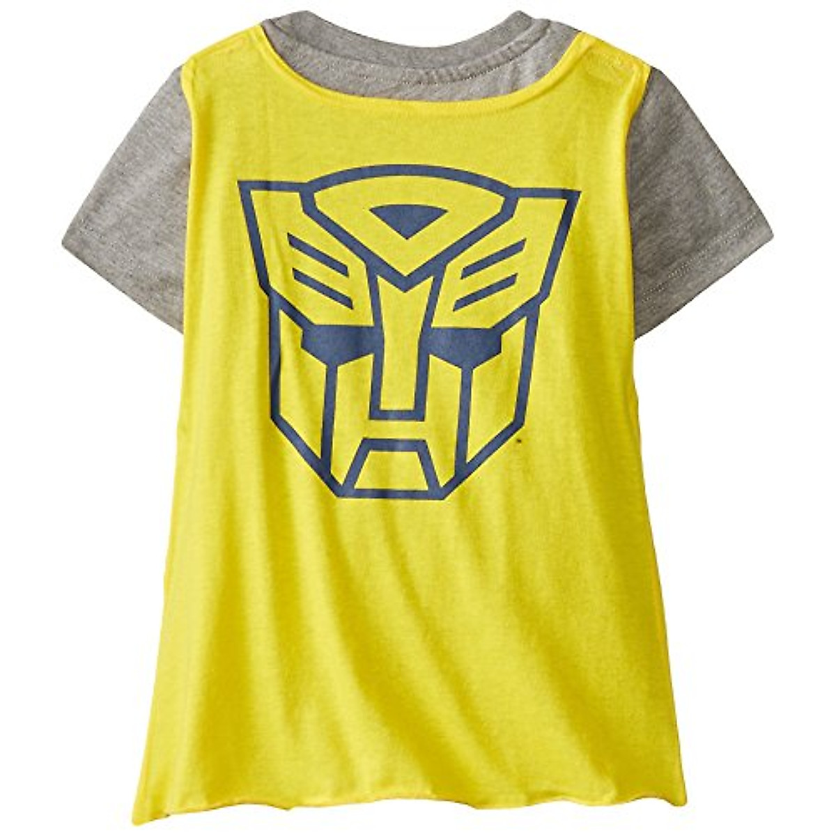 Transformers Little Boys' Toddler Bumblebee Roll Out Cape T-Shirt, Grey, 5T