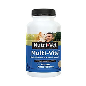 Nutri-Vet Multi-Vite Chewables for Dogs | Daily Vitamin and Mineral Support to Help Maintain Peak Condition | 60 Count