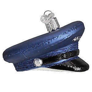 Old World Christmas AIR Force Cap Ornament, Blue