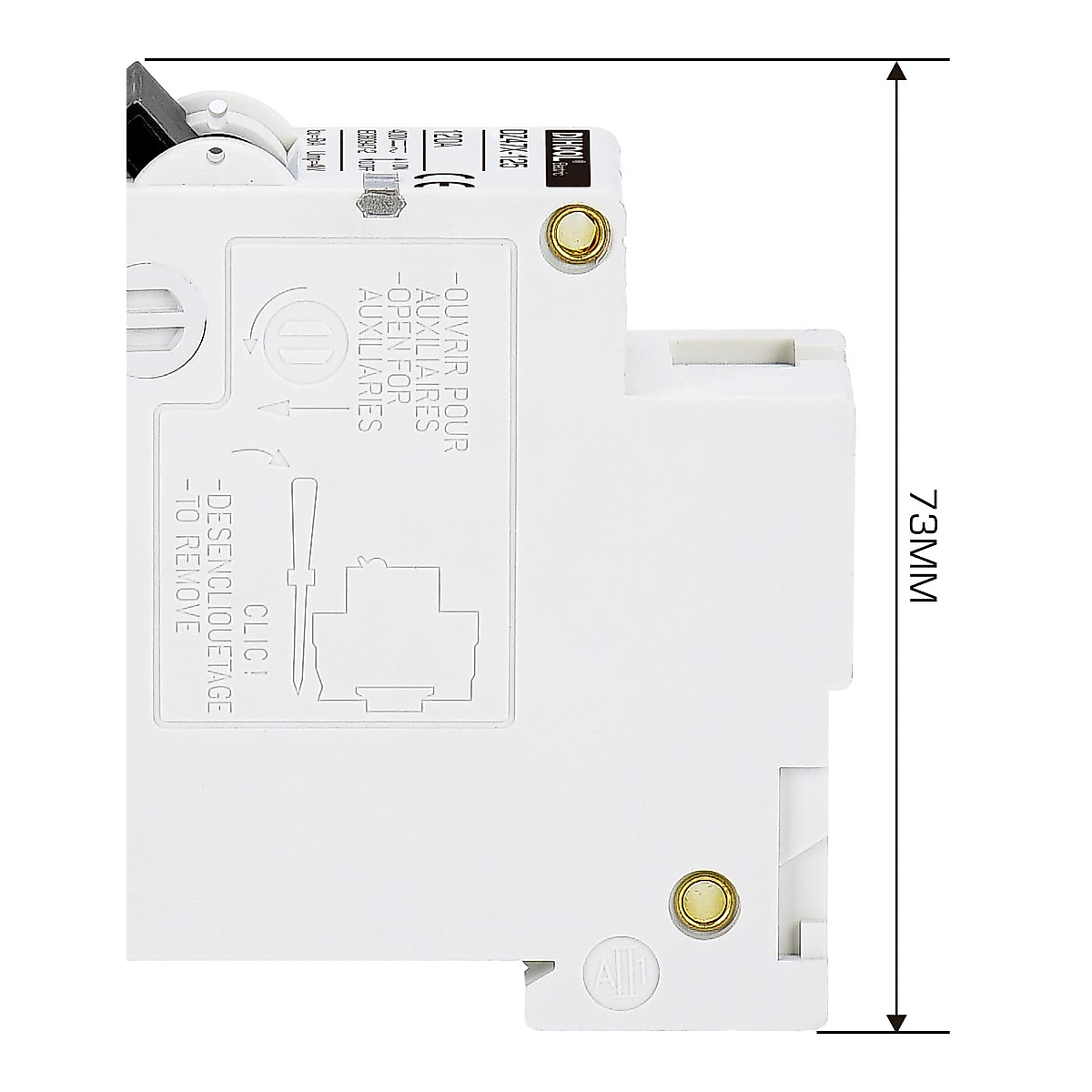 DIHOOL Miniature Circuit Breaker 120 Amp dc solar disconnect switch 12-240V for PV Solar, UPS, RV Battery, DIN Rail Mount, Overload Protection, AC DC universal