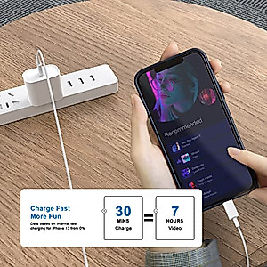 Lazerbuilt 10 FT iPhone 14 13 Charger Fast Charging, 3 Pack PD 20W USB C Fast Wall Charger Block with 3 Pack 10FT Long Type C to Lightning Cable Compatible for iPhone 14 13 12 11 Pro Max XS XR X 8