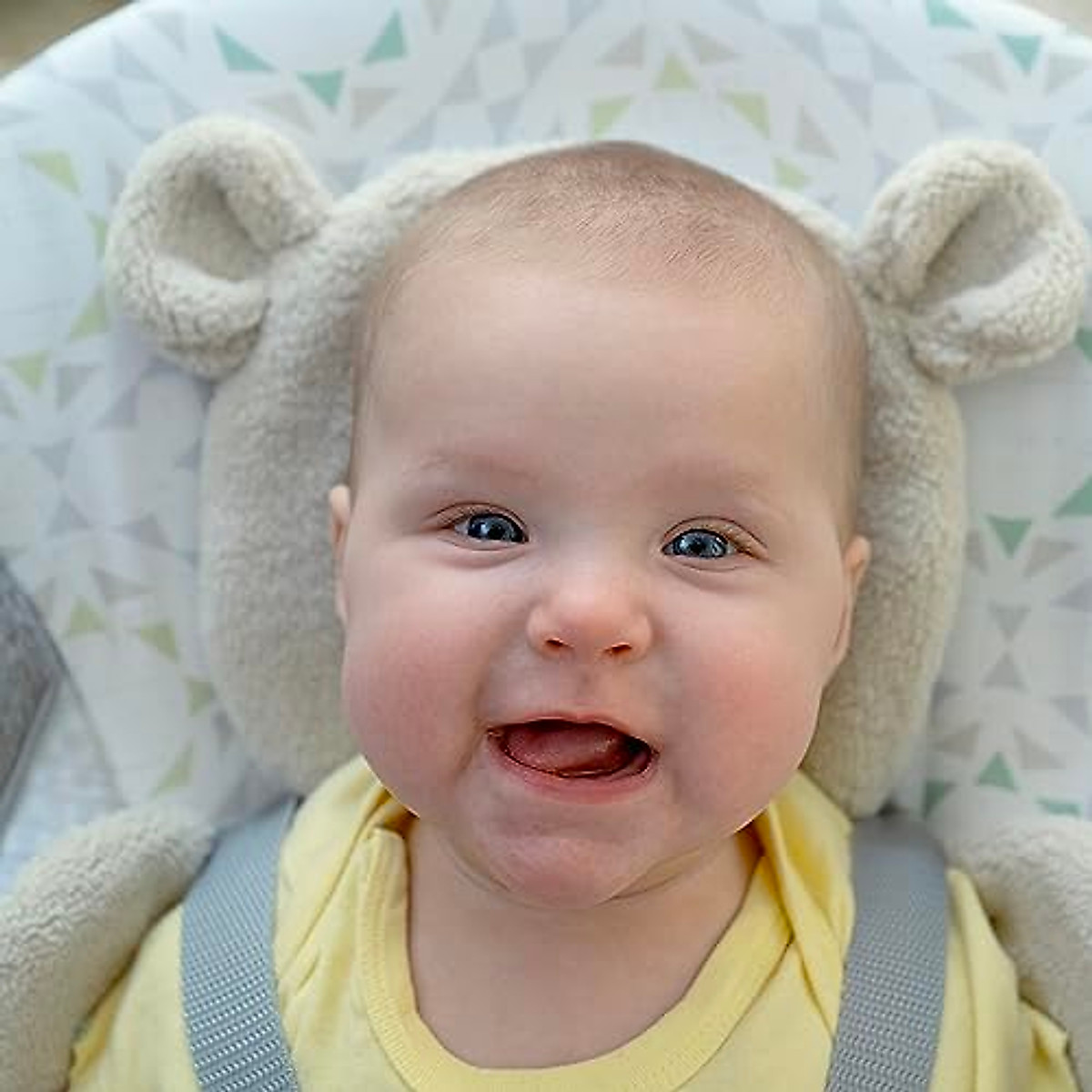 Ingenuity InLighten Soothing Swing & Rocker - Vibrating Swivel Infant Seat, Soothing Sounds, Lights - Nate