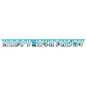 Creative Converting Ocean Happy Birthday Jointed Party Banner