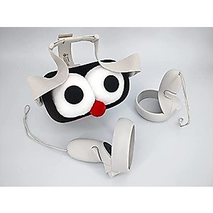 Oculus Quest VR 2 Accessories Lens Cover Funny Eyes Lens Protector with Cute Little Yellow Stickers Skin