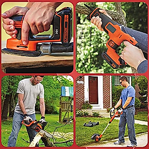 Touyeet 2 Pack 3500mAh LBXR20 20V Lithium Battery Compatible with Black and Decker 20V Lithium Battery Black+Decker 20V MAX Powerconnect Cordless Tools and Outdoor Equipment