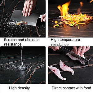 SHEHello Lazy Susan Turntable Organizer Rotating Serving Plate Large Marble Dining Table Round Dining Table Top for Cheese Dessert Fruit Baking Cake 50 to 90cm Diameter