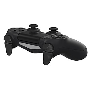 PlayVital 2 Pair Shoulder Buttons Extension Triggers for PS4 All Model Controller, Game Improvement Adjusters for PS4 Controller, Bumper Trigger Extenders for PS4 Slim Pro Controller - Black