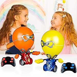 Robo Kombat Balloon Puncher, Balloon Pop Robots - Keep Punching Until It Pops, Battling Robot with Balloon Head for Family Interactive Game