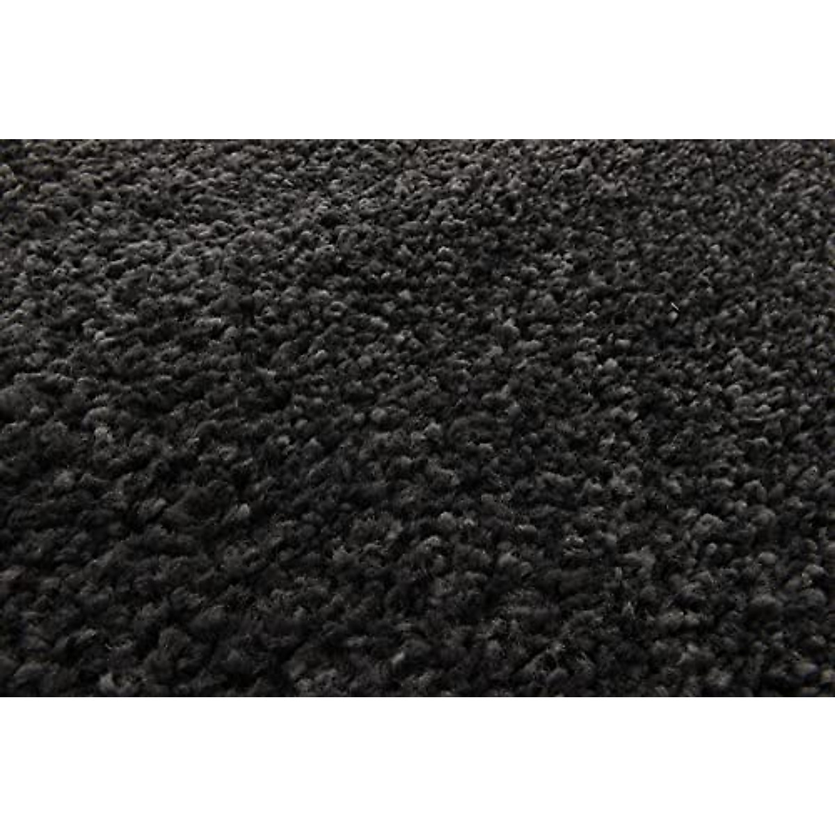 Unique Loom Solo Collection Area Rug - Calabasas (7' 10" x 10' Rectangle, Charcoal/ Black)