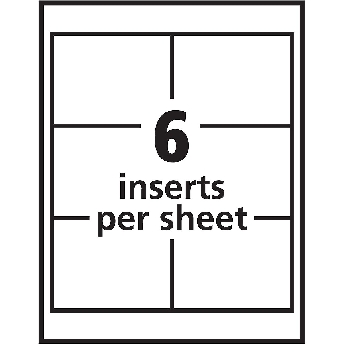 Avery Insertable 3 Inch x 4 Inch White Name Badges 100 Count (74459)