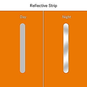 LAMA 2 Pack Waterproof Rain Cover for Backpack, Reflective Rucksack Rain Cover for Anti-dust/Anti-Theft/Bicycling/Hiking/Camping/Traveling/Outdoor Activities (1 Pcs Black + 1 Pcs Orange, M)