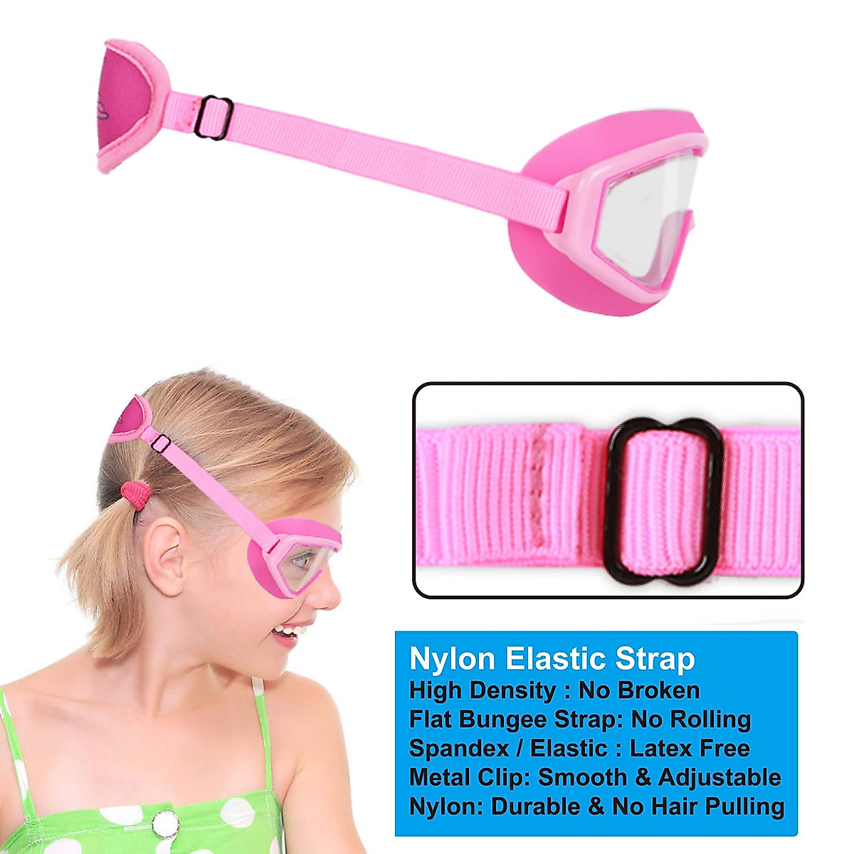 HYDROCOMFY 2PK Kids Goggles Age 4/5/6/7, Toddler Swimming Goggles, Mermaid/Dino Kids Goggles for Swimming 4-7