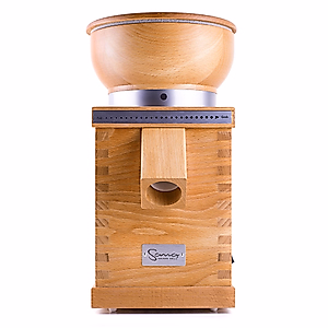 Sana Grain Mill, Premium Grain Mill, 850-gram capacity 100 gram per minute output 15 Year Warranty, Made in Germany, Natural Beech Wood